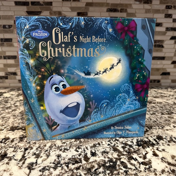 Disney | Toys | Disney Frozen Olafs Night Before Christmas Book | Poshmark